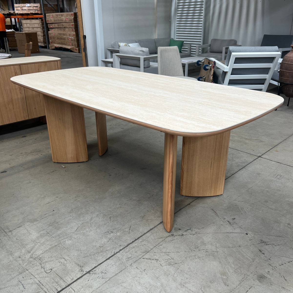 Lilly Dining Table Sintered Stone 210cm — Australian Furniture Warehouse