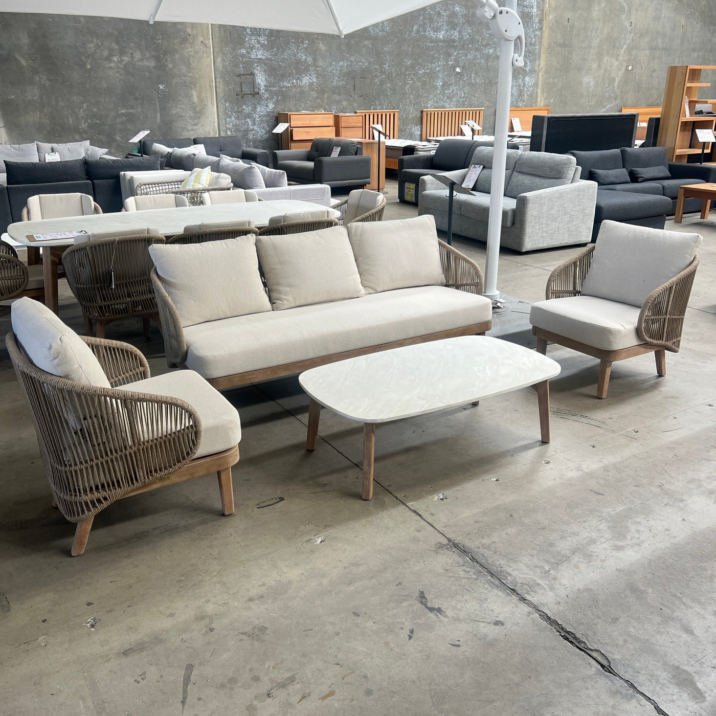 Mali 4Pce Outdoor Lounge — Australian Furniture Warehouse