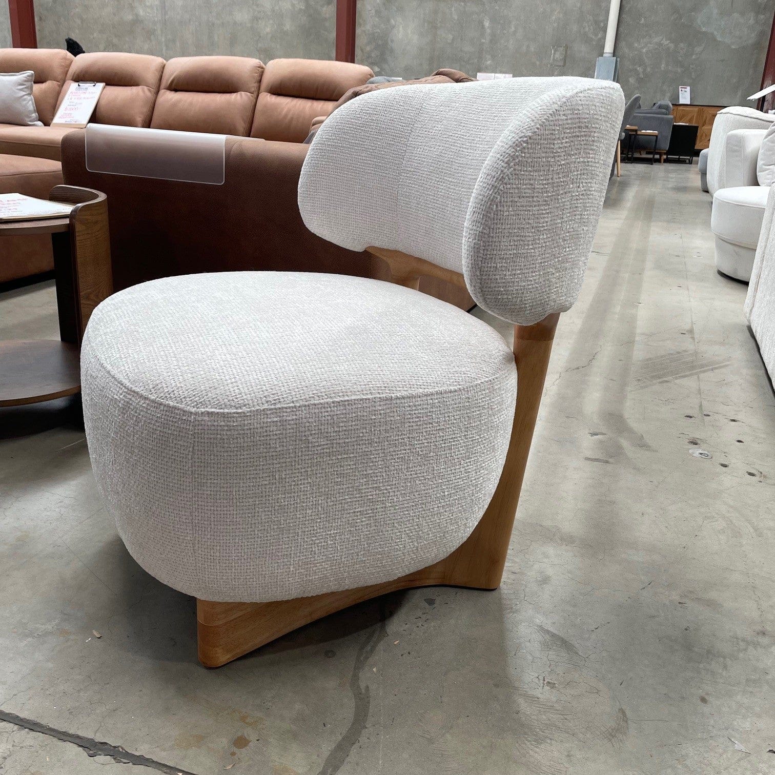 Juno Accent Chair-Snow — Australian Furniture Warehouse