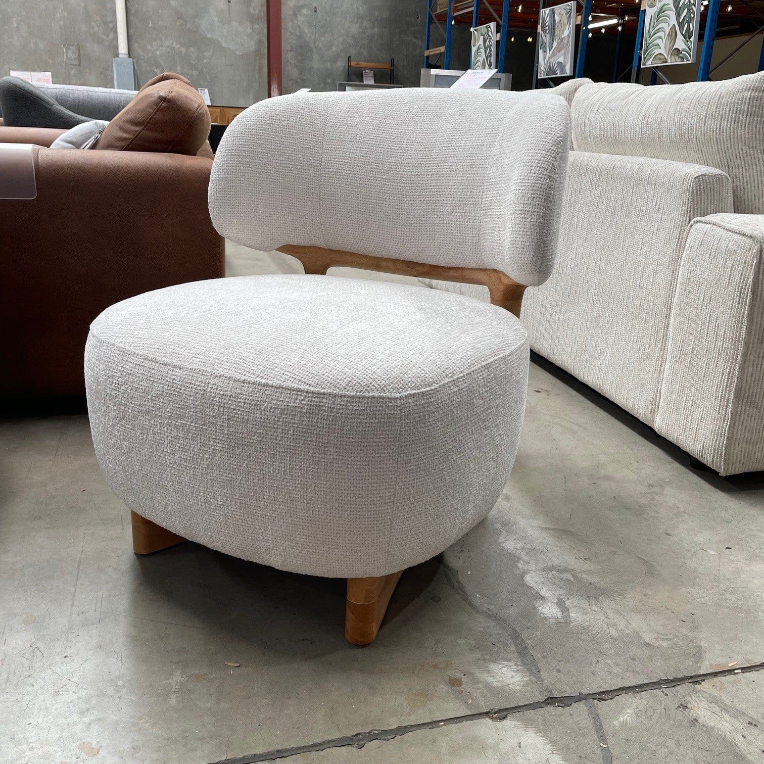 Juno Accent Chair-Snow — Australian Furniture Warehouse