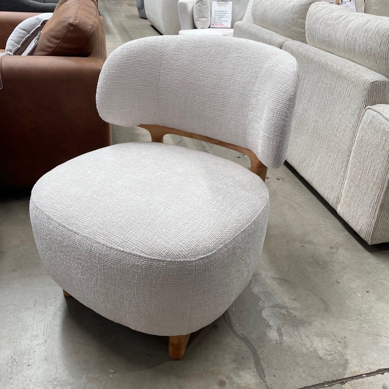 Juno Accent Chair-Snow — Australian Furniture Warehouse