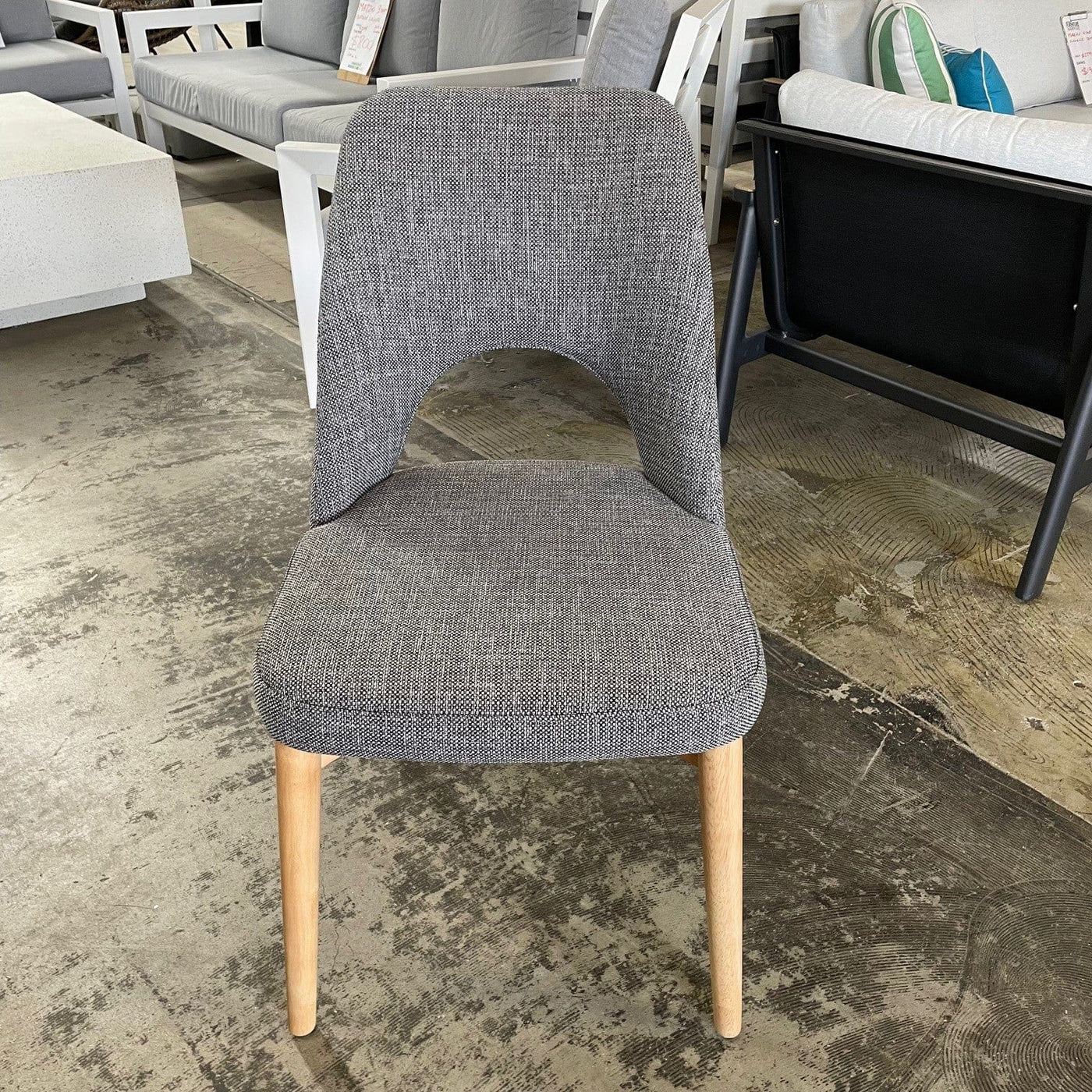 Paris Dining Chair - Dark Grey — Australian Furniture Warehouse