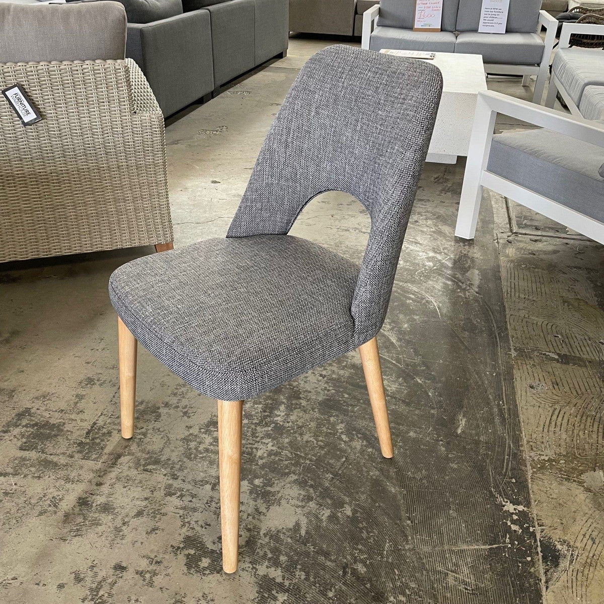 Paris Dining Chair - Dark Grey — Australian Furniture Warehouse