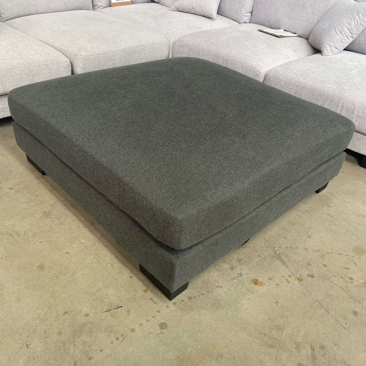 Ritz Ottoman - Charcoal — Australian Furniture Warehouse