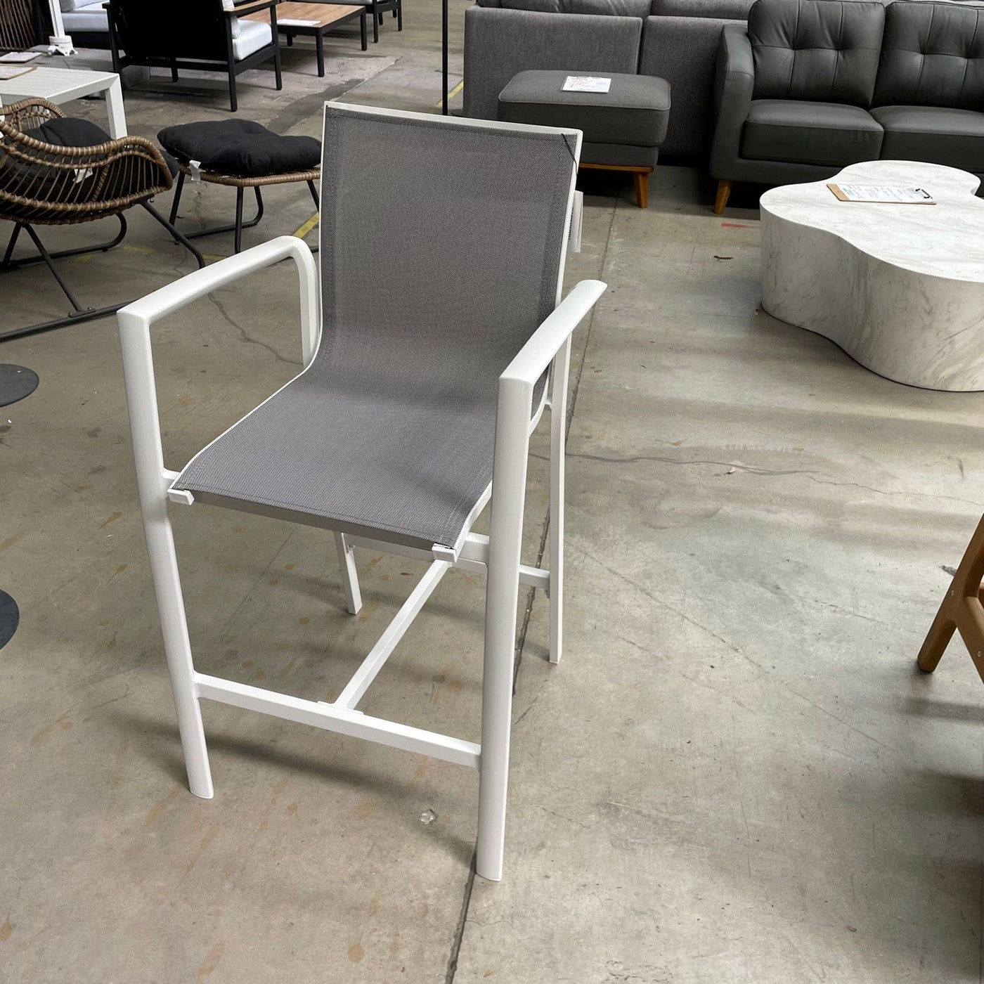 Stanley Bar Chair White — Australian Furniture Warehouse