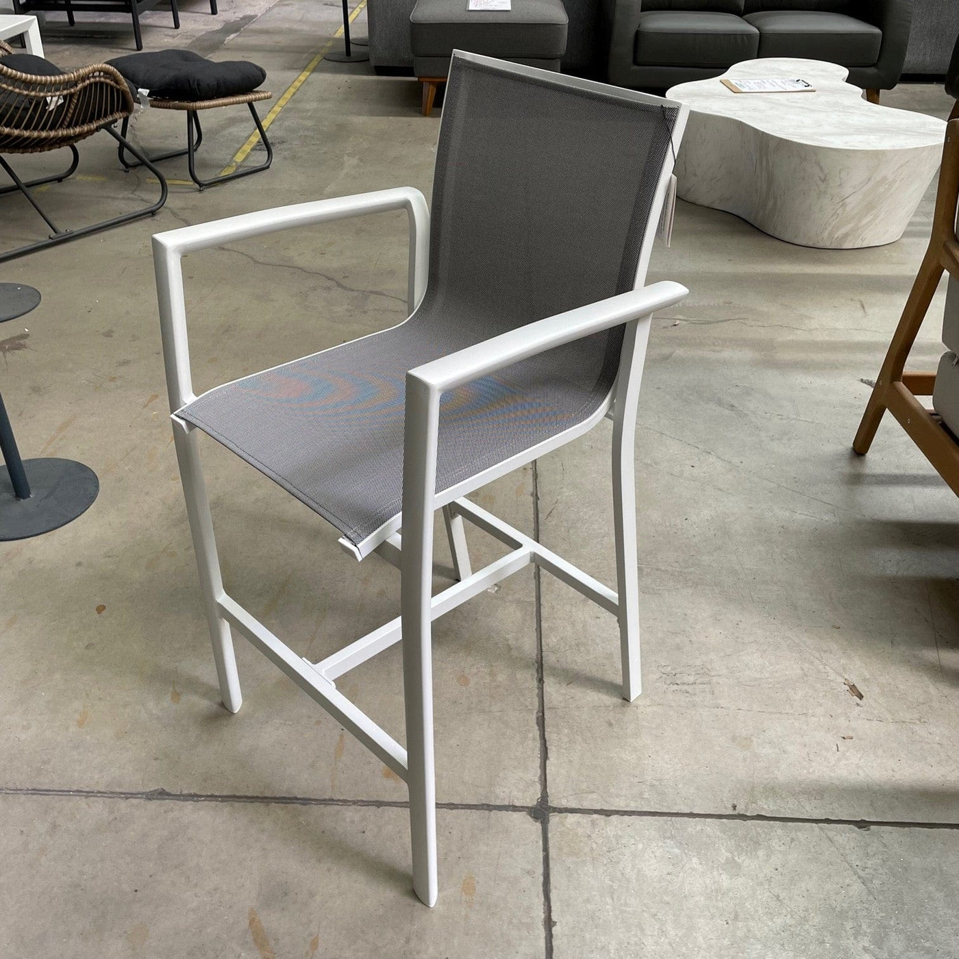 Stanley Bar Chair White — Australian Furniture Warehouse
