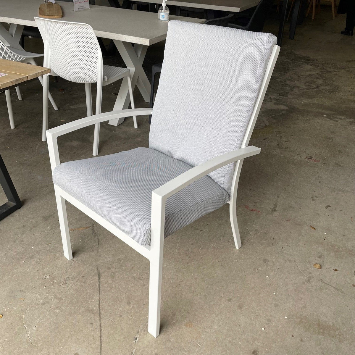 Matzo High Back Dining Chair- White — Australian Furniture Warehouse