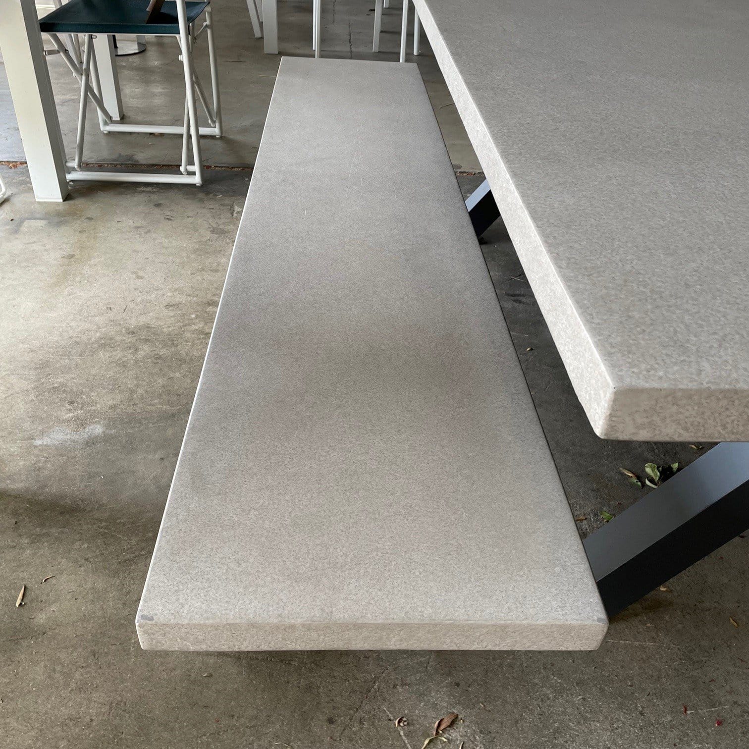 Switch Bench Industrial Gunmetal legs — Australian Furniture Warehouse