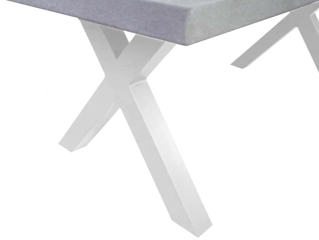 Switch Table Terrazzo Top White Leg — Australian Furniture Warehouse